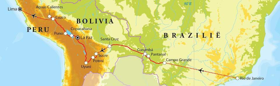 Rondreis Brazilië, Bolivia en Peru, 24 dagen | Djoser